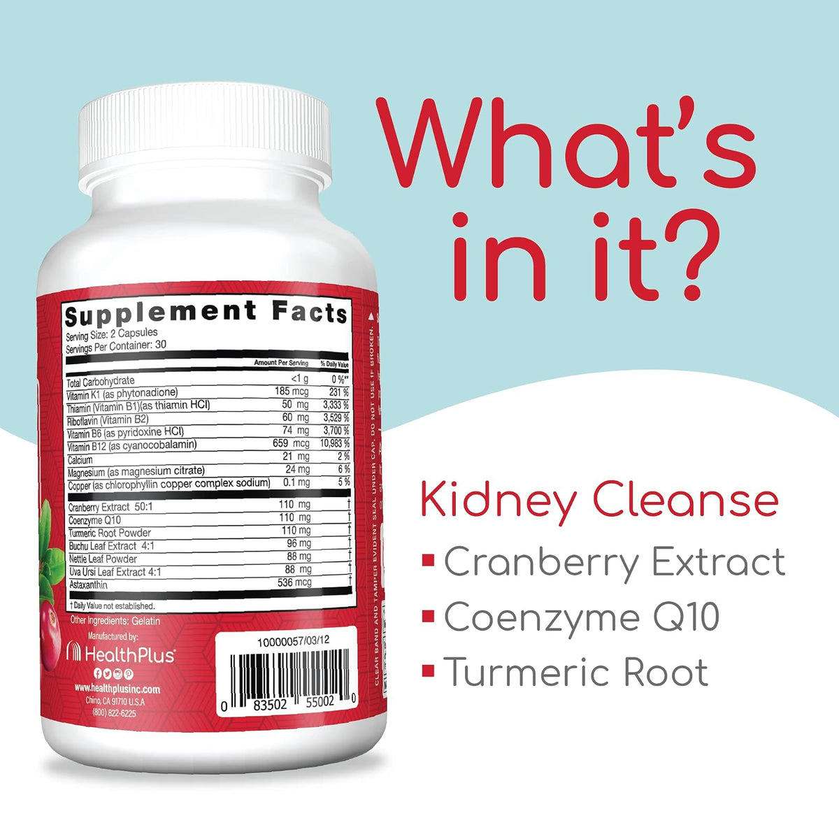 Health Plus kidney support detox solution