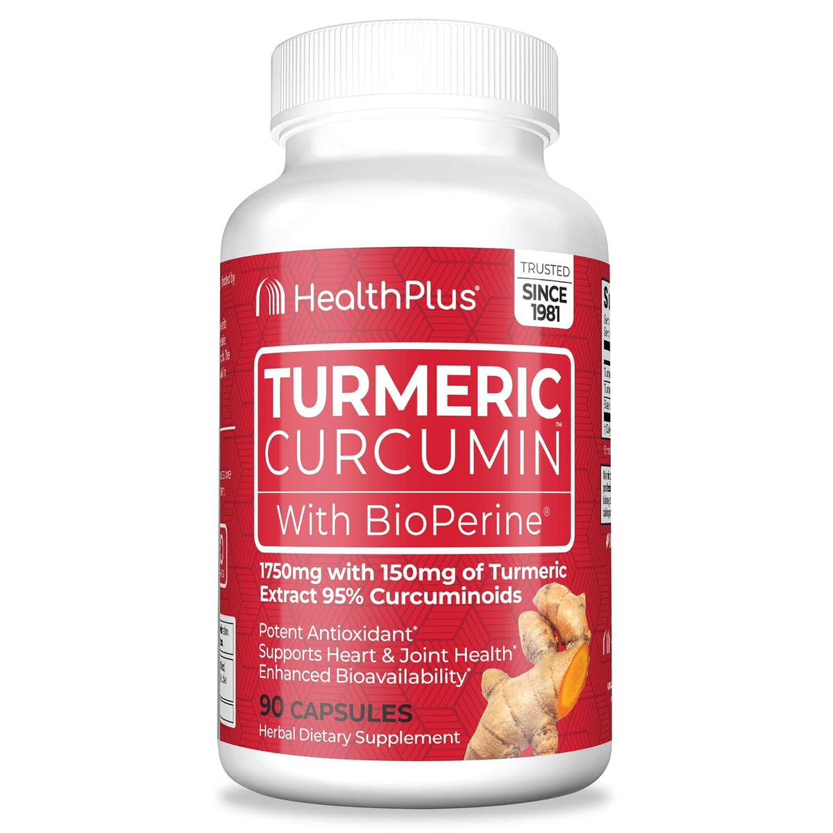 Health Plus turmeric capsules for wellness