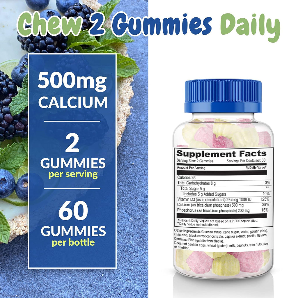 Health Supplied calcium gummies for kids and adults