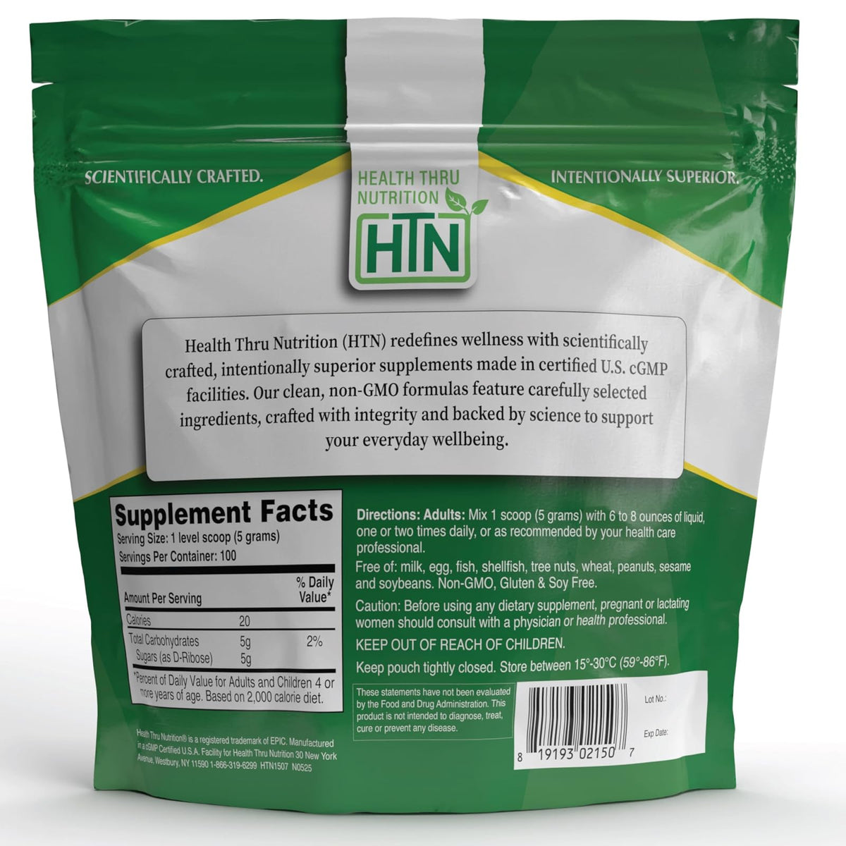 Health Thru Nutrition D-Ribose benefits