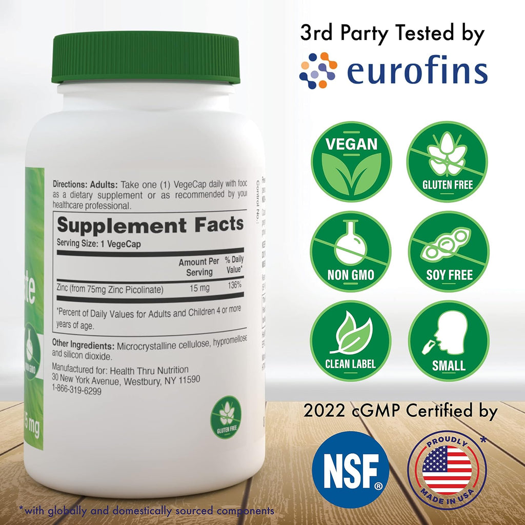 Health Thru Nutrition zinc supplement