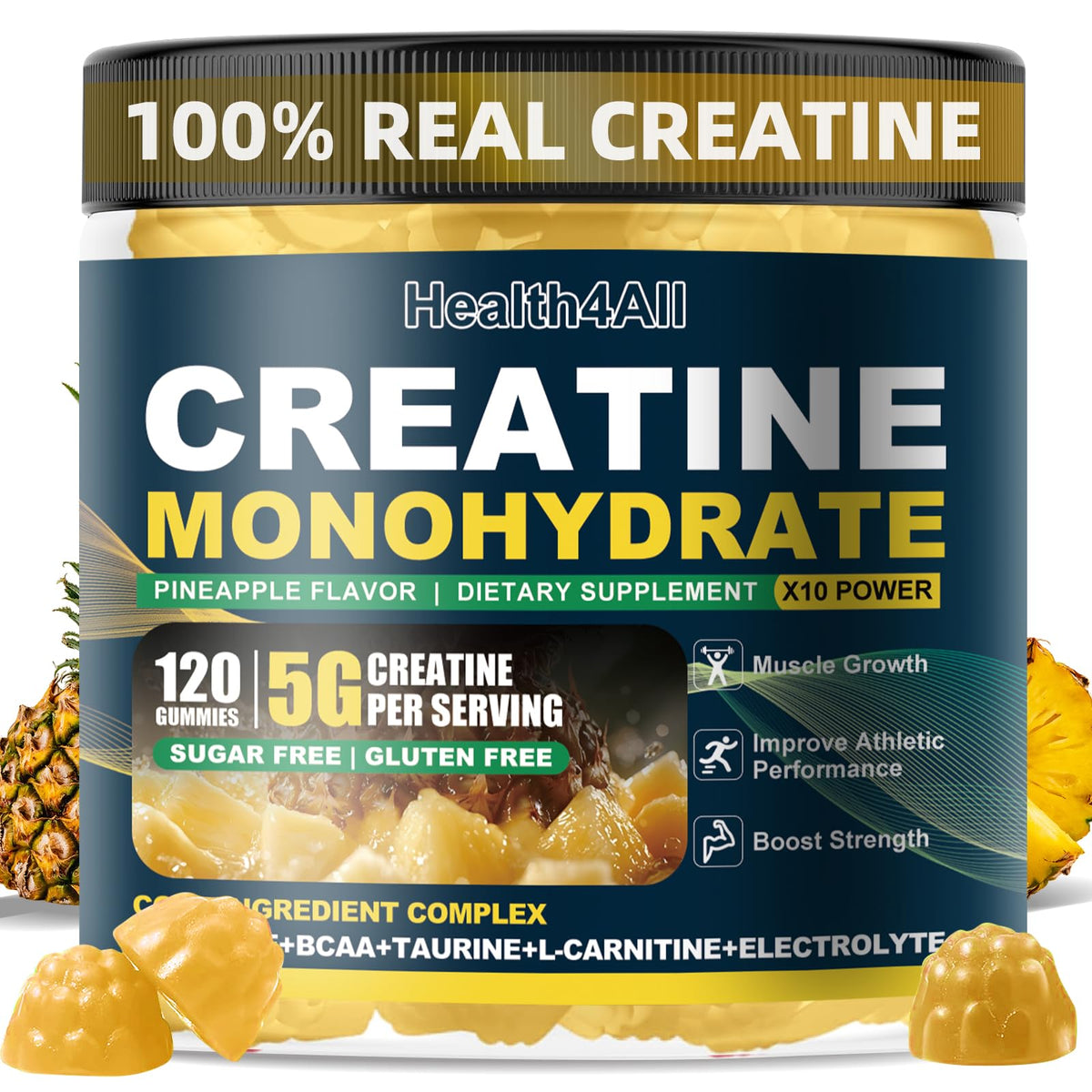 Health4All creatine gummies for energy