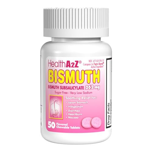 HealthA2Z Bismuth Subsalicylate for diarrhea relief