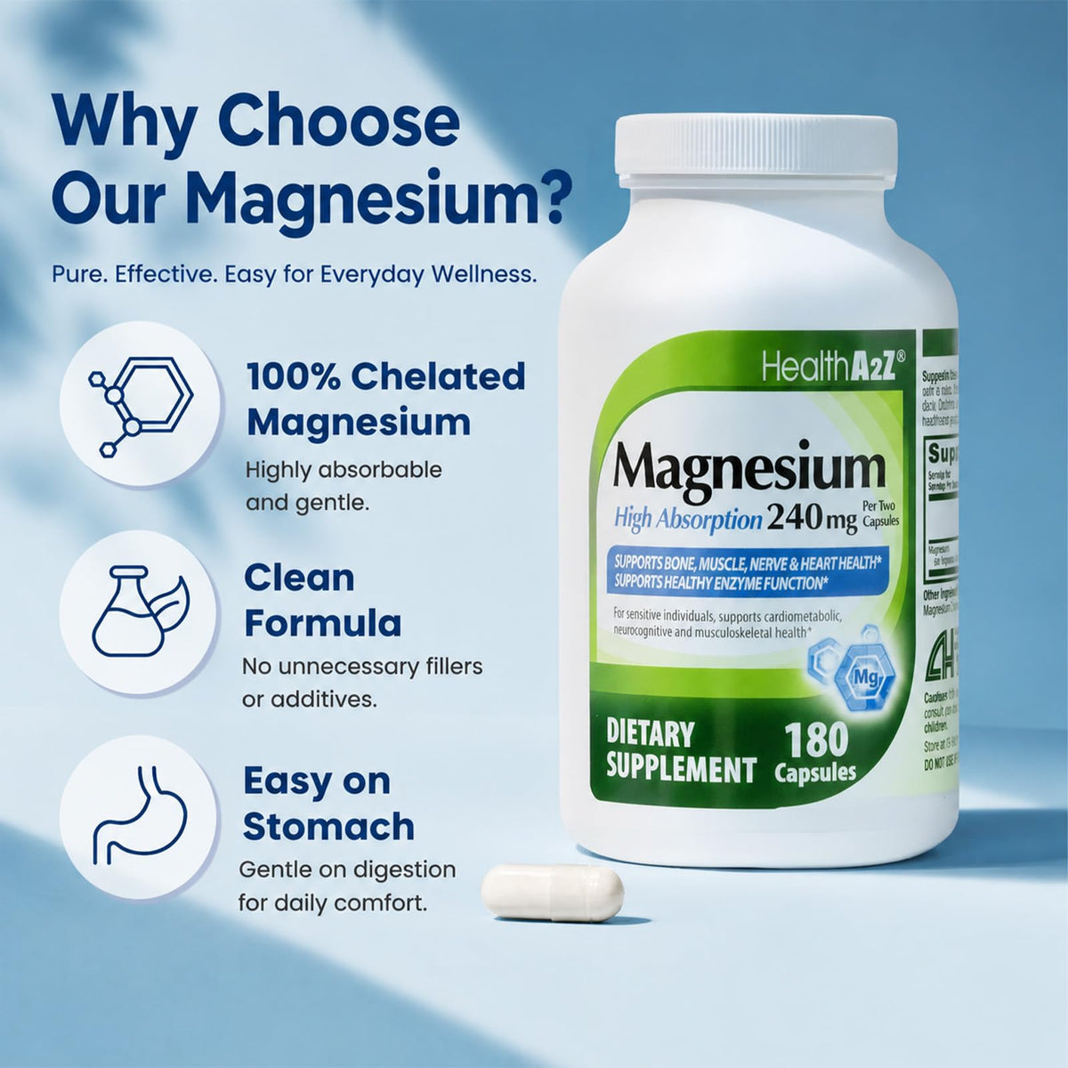 HealthA2Z Magnesium for daily wellness