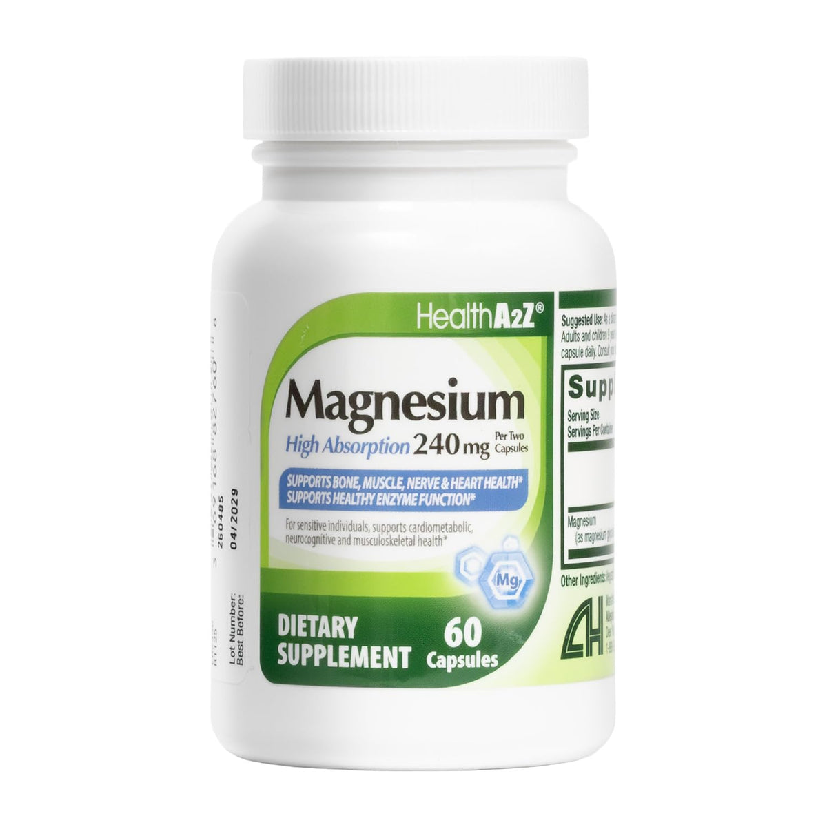 HealthA2Z Magnesium Glycinate capsules