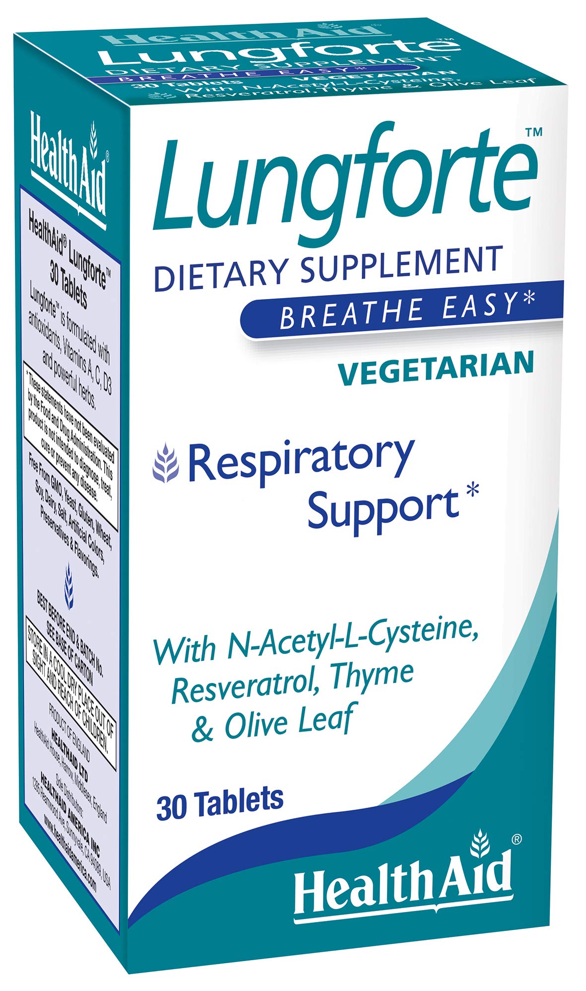 HealthAid LungForte antioxidant support tablets