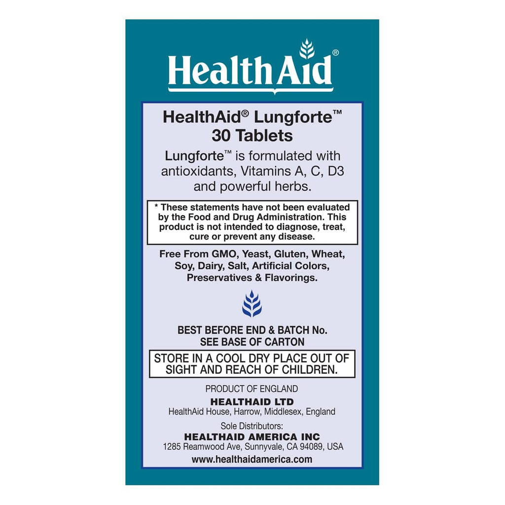 HealthAid LungForte multivitamin for seniors