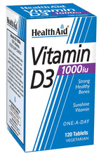 HealthAid Vitamin D 1000 IU tablets for bone health