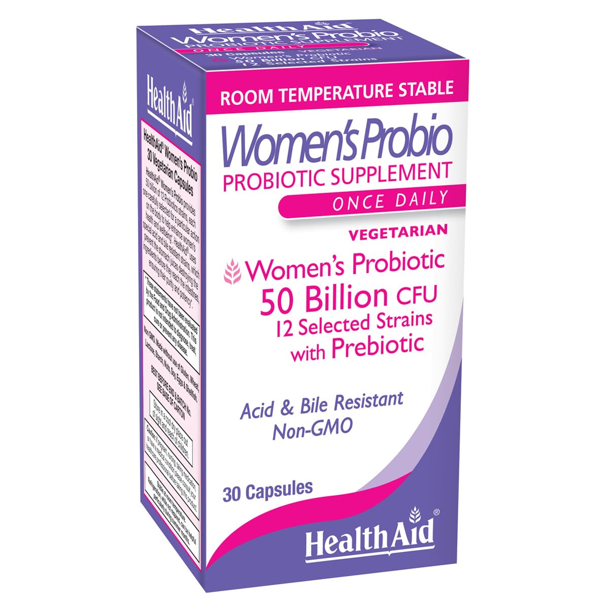 HealthAid women's probiotic capsules