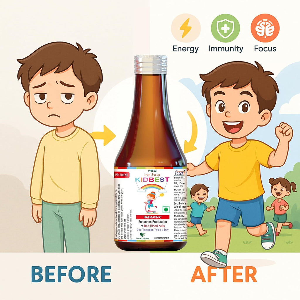 HealthBest iron syrup for better energy