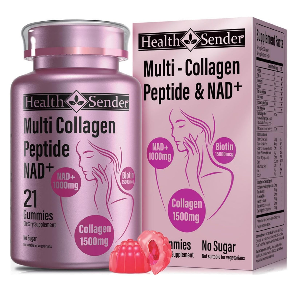 HealthSender collagen peptide gummies