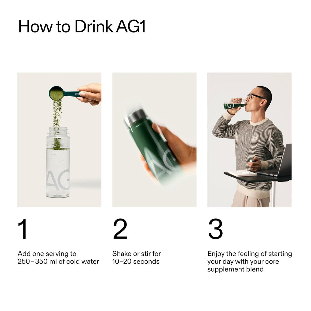 healthy AG1 Greens for on-the-go