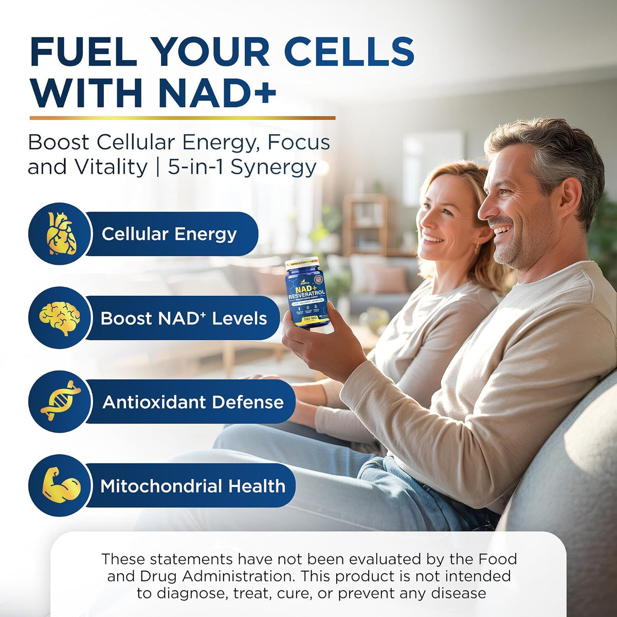 Healthy aging with NAD Resveratrol