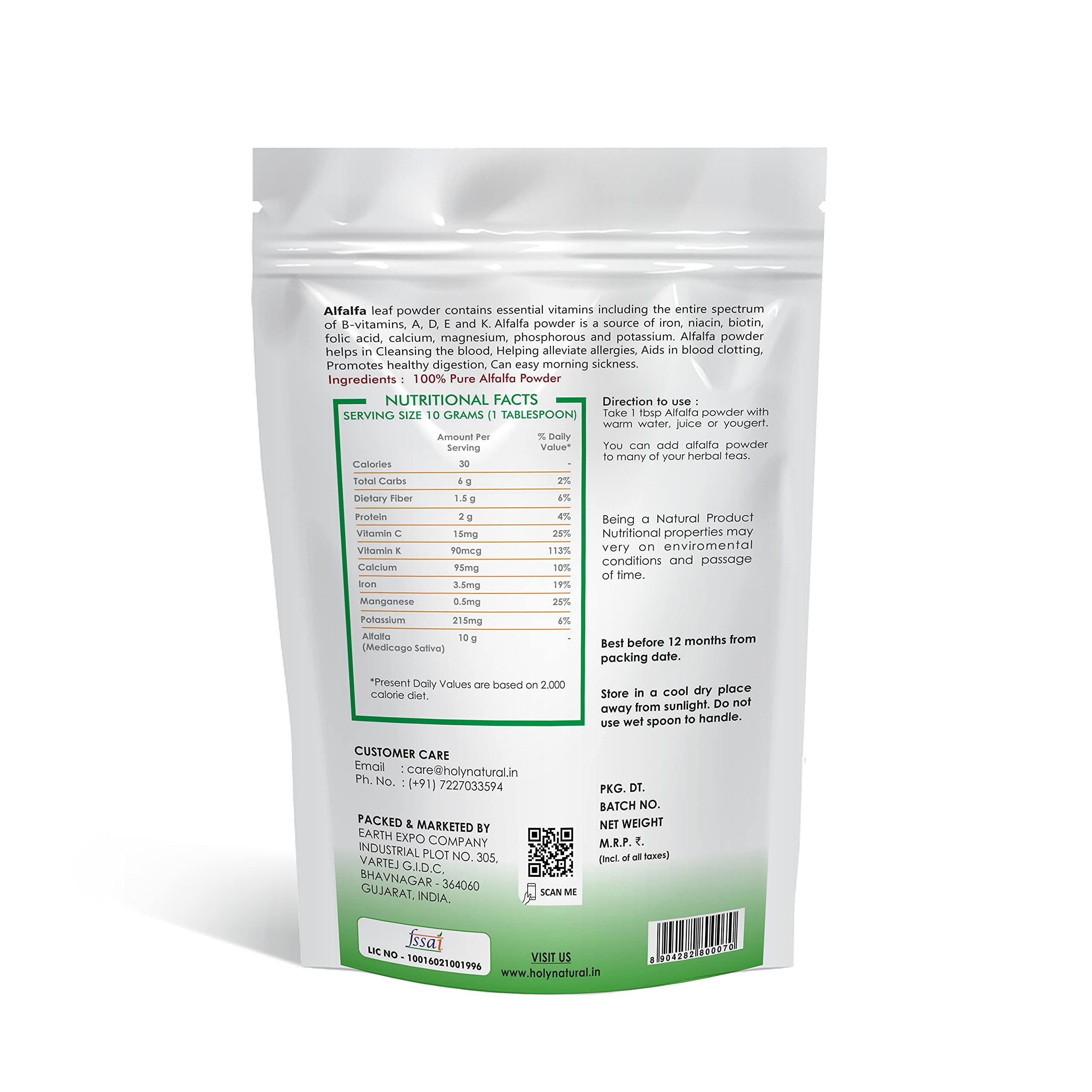 healthy alfalfa supplement for energy