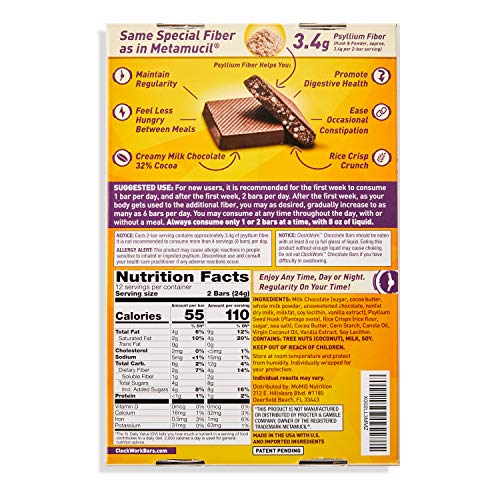 Healthy appetite control chocolate bars