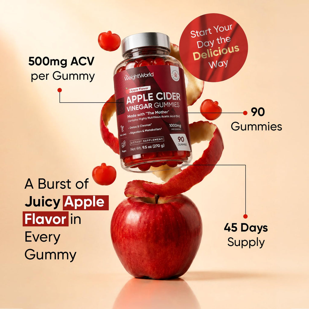 Healthy apple cider gummies for children