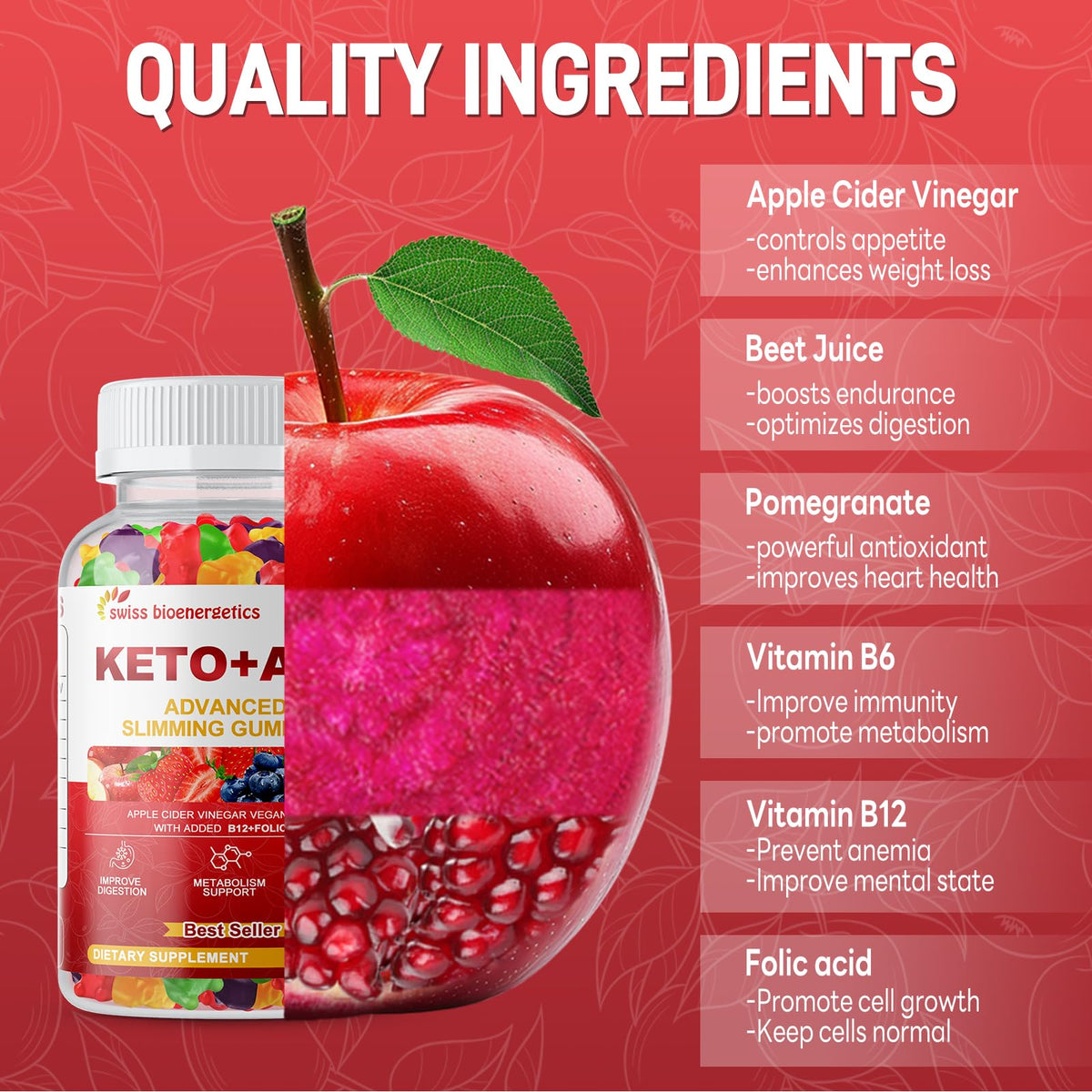 Healthy apple cider vinegar gummies for detox