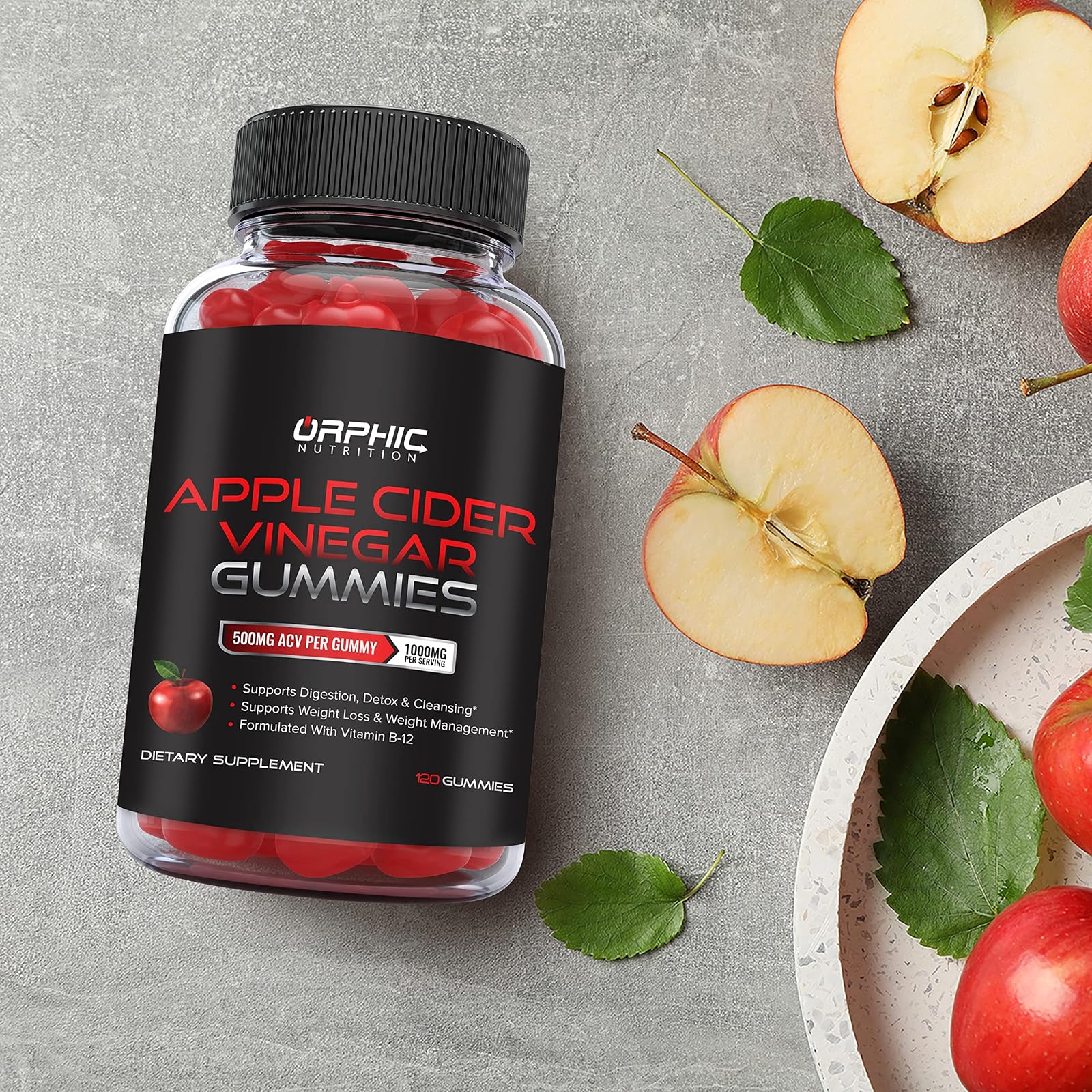 healthy apple cider vinegar gummy snacks