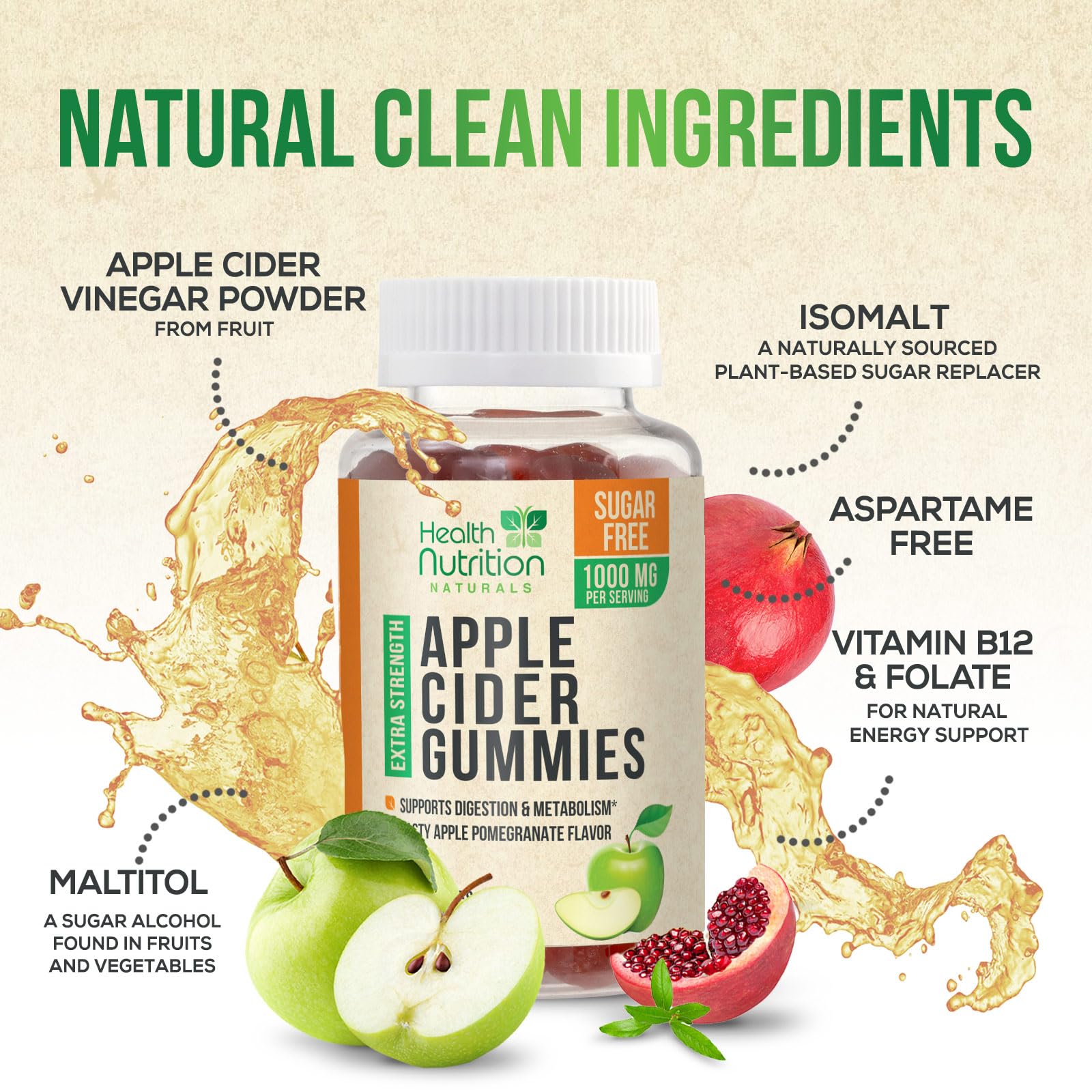 healthy apple cider vinegar gummy supplements