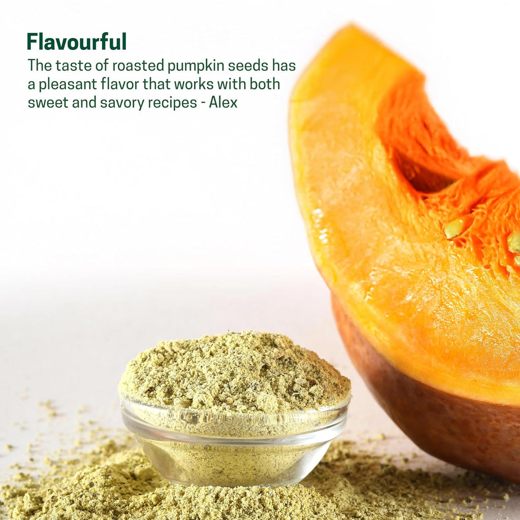 healthy baking with pumpkin seed protein