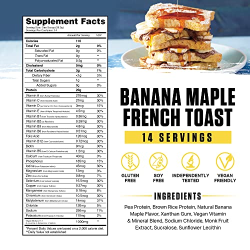 healthy banana maple protein shake