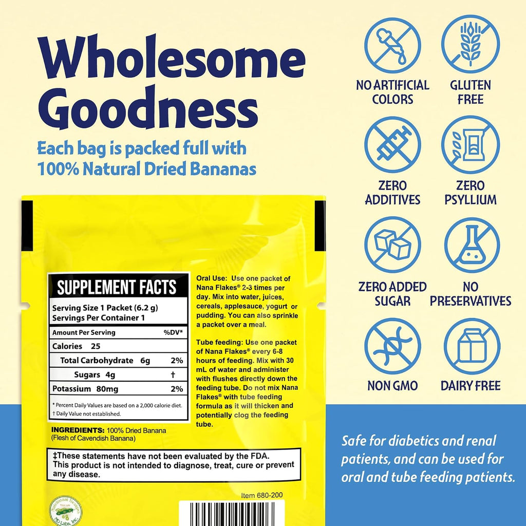 Healthy banana powder for gut health