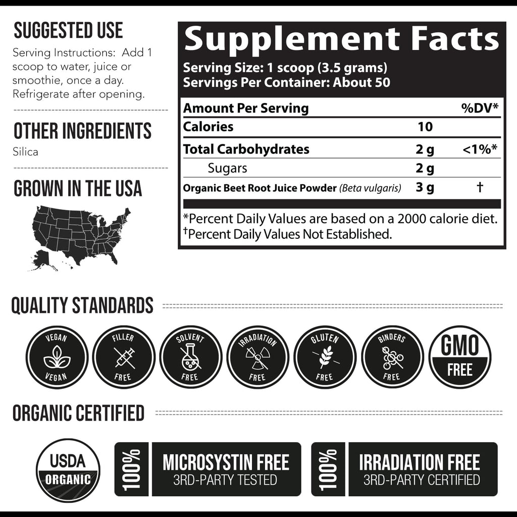 healthy beet root juice powder