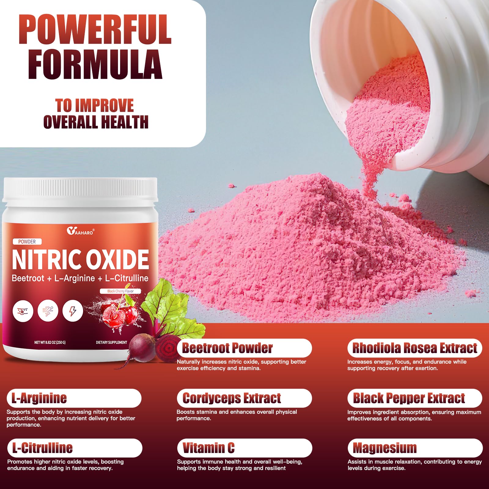 Healthy beet root powder for athletes