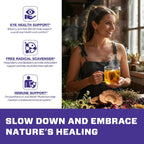 healthy bilberry herbal tea bags