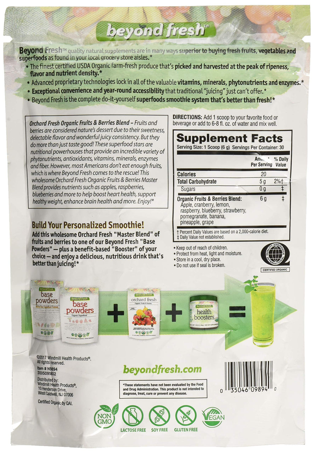 healthy blended supplements for energy