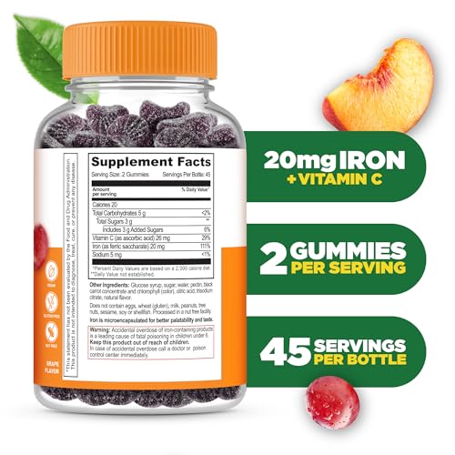 Healthy blood formation iron gummies