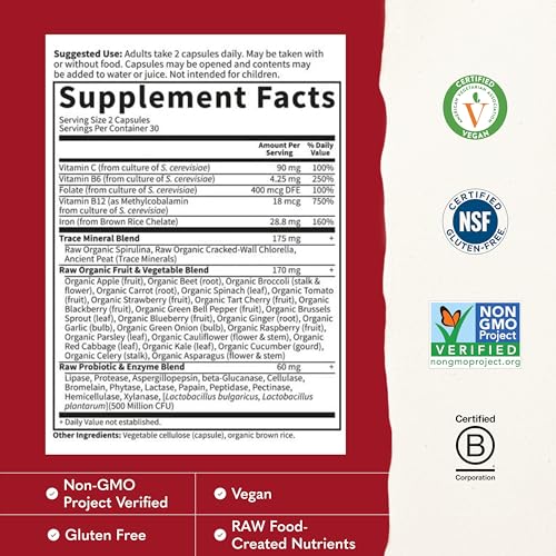 healthy blood iron support capsules