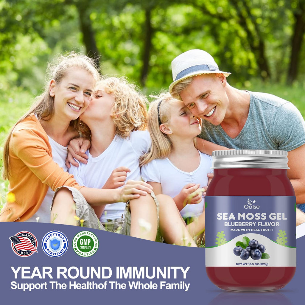healthy blueberry sea moss supplement
