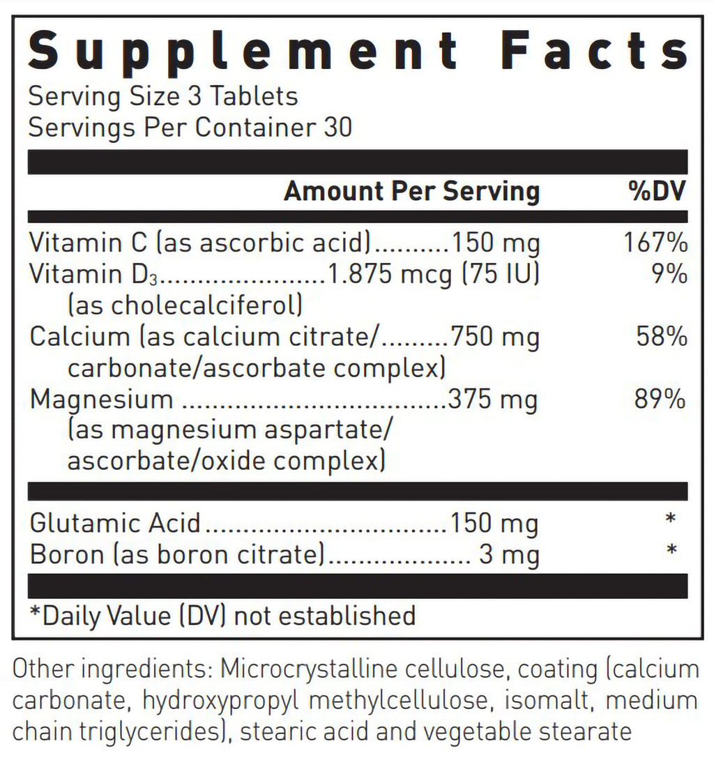 healthy bone structure calcium supplement