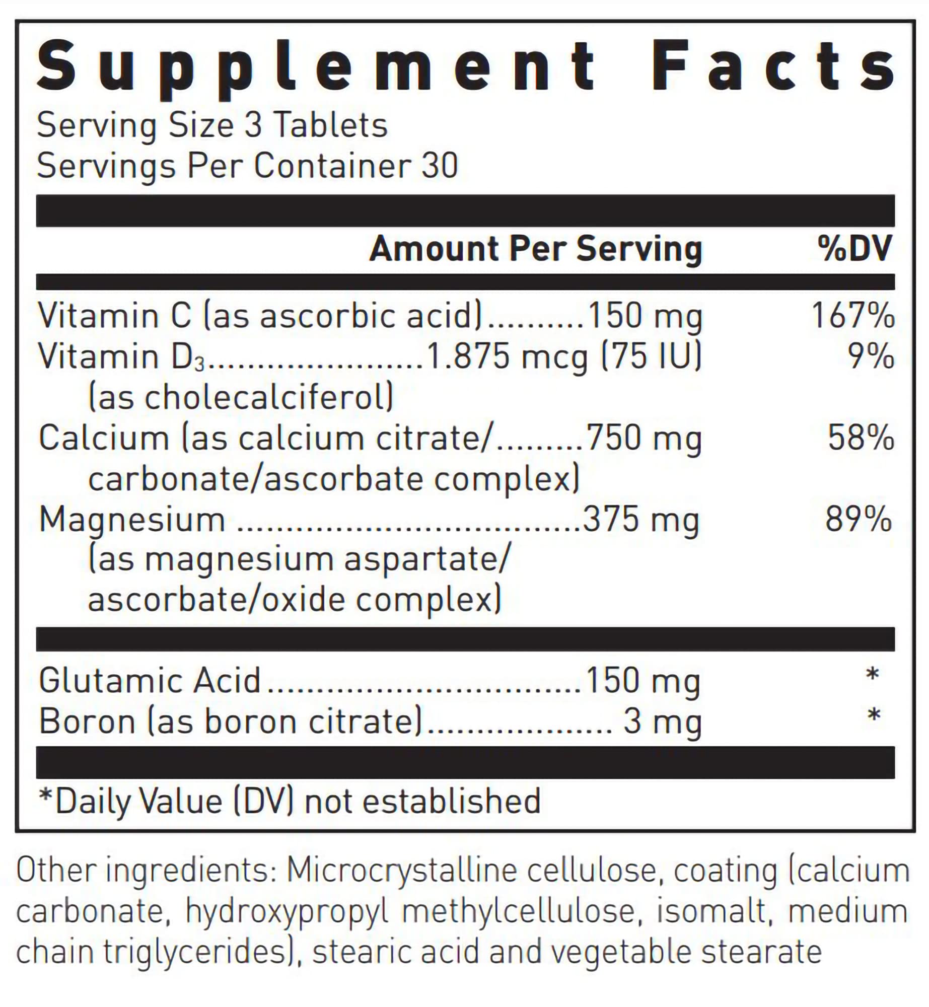 healthy bone structure calcium supplement