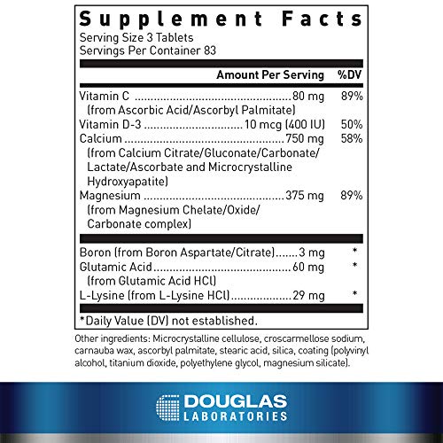 Healthy bones with calcium tablets