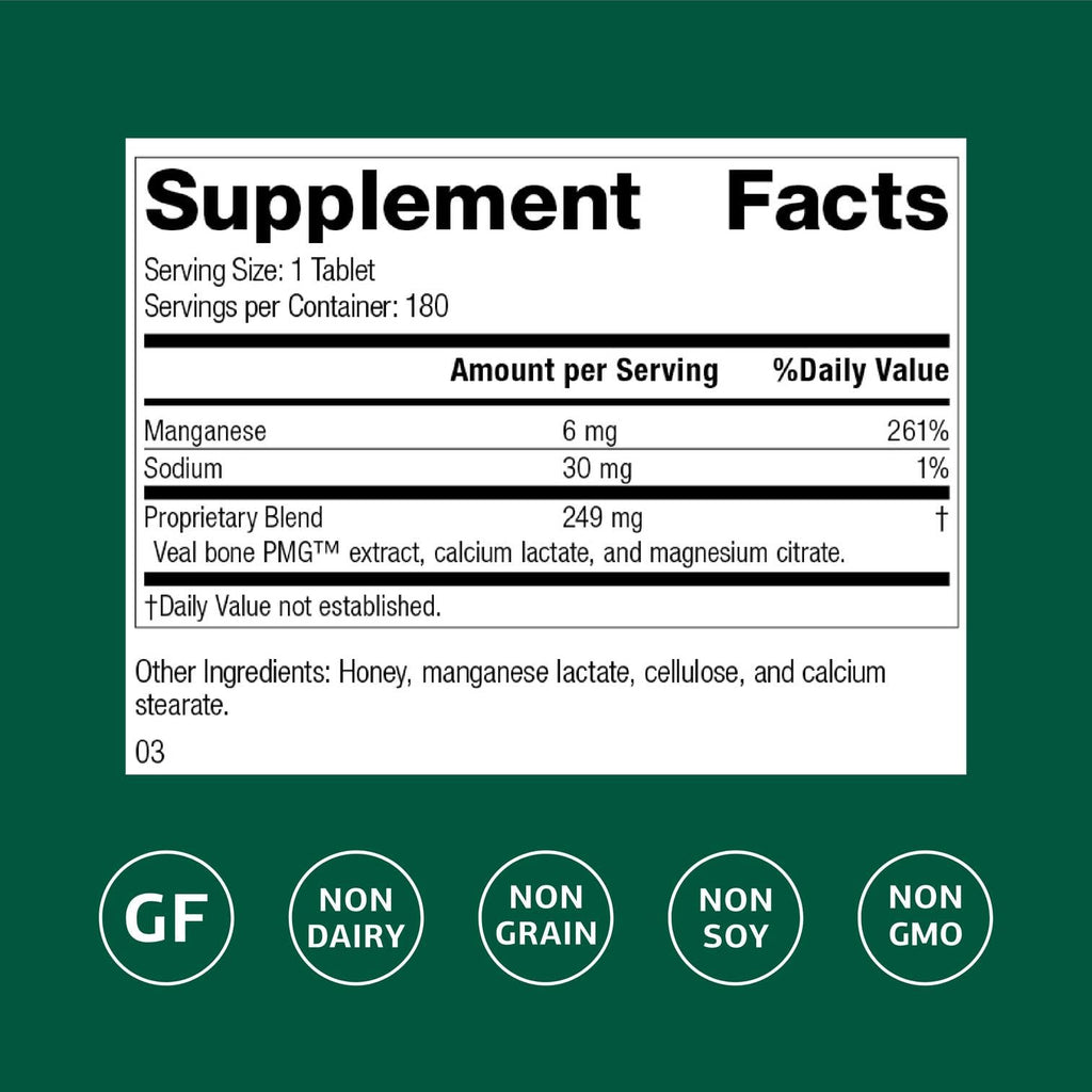 healthy bones with manganese formula