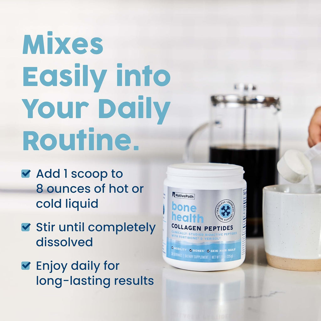 Healthy bones with NativePath collagen