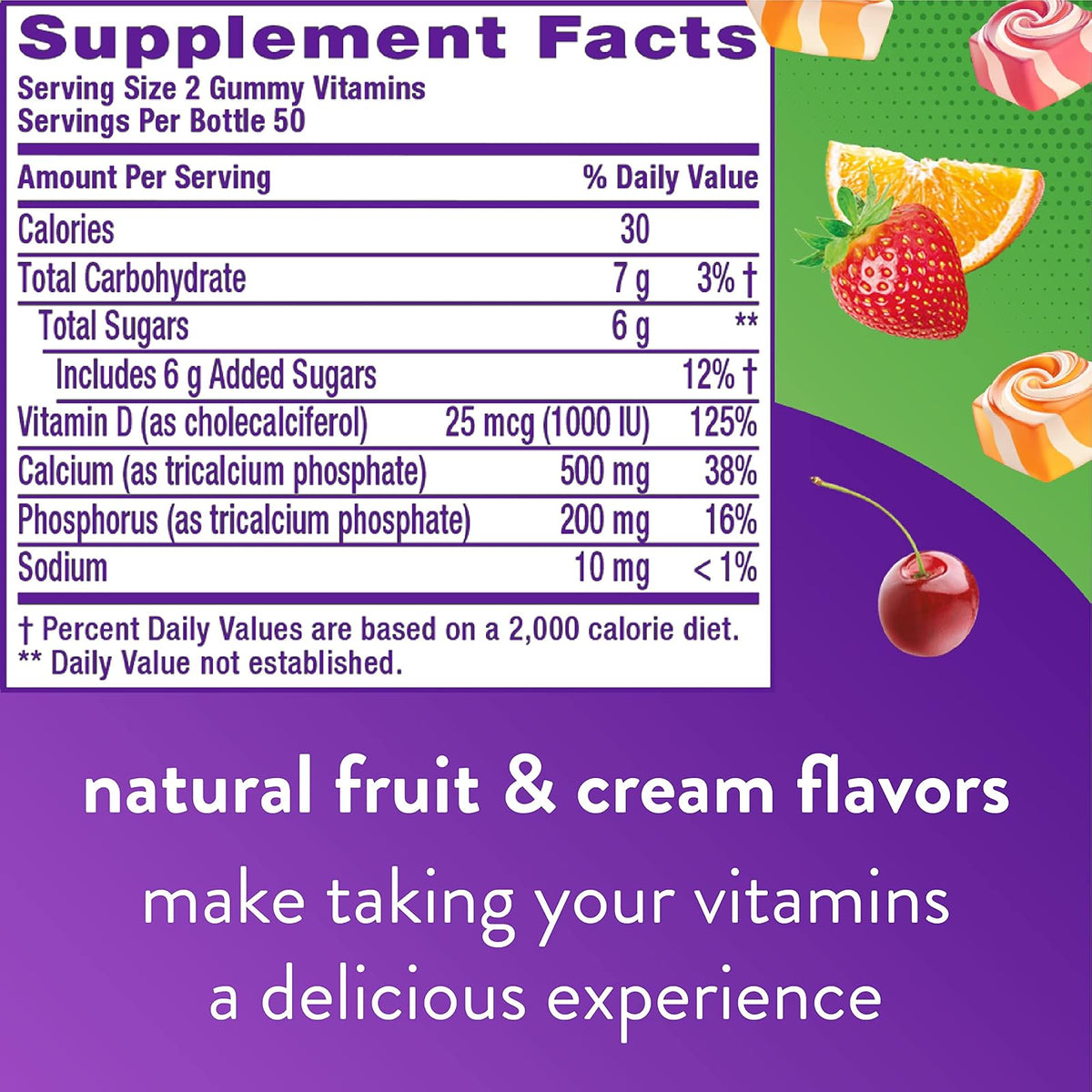 Healthy bones with Vitamin D3 gummies