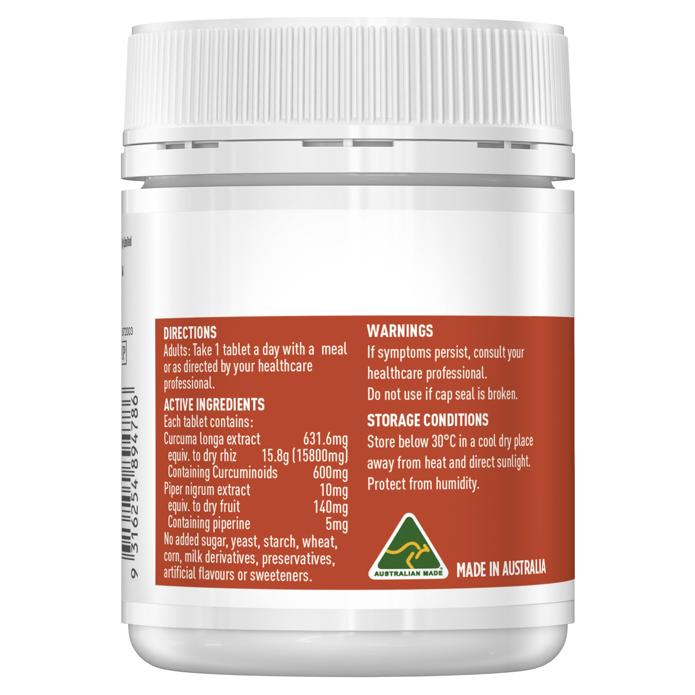 Healthy Care curcumin 600mg tablets