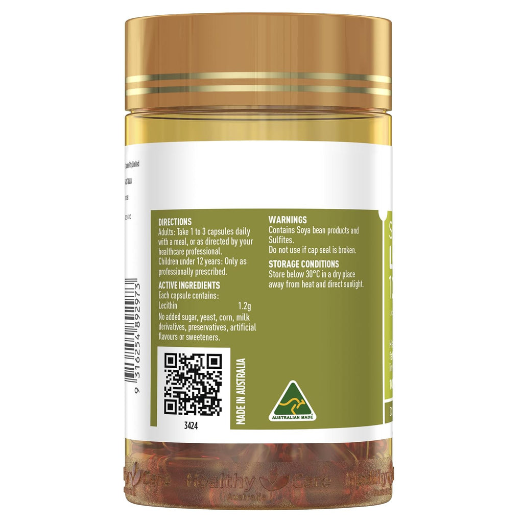 Healthy Care lecithin supports brain function