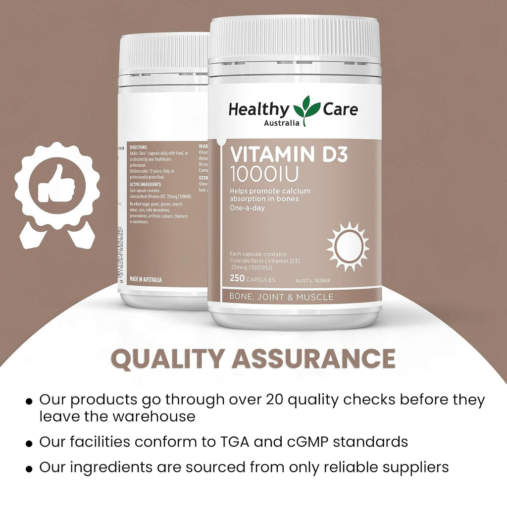 Healthy Care Vitamin D3 for bone health
