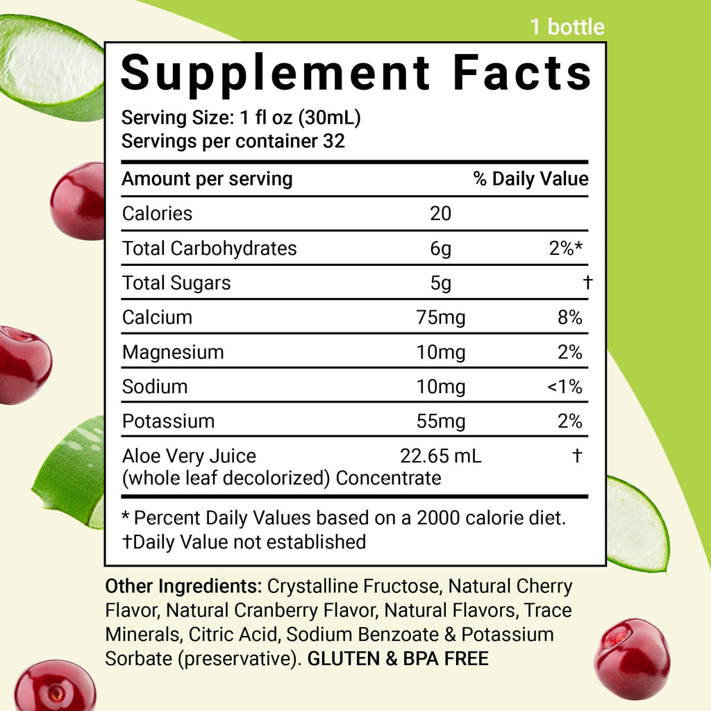 healthy cherry berry aloe vera