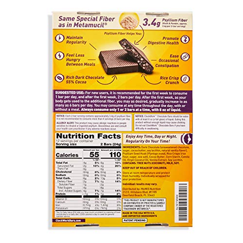 Healthy chocolate bars for regularity