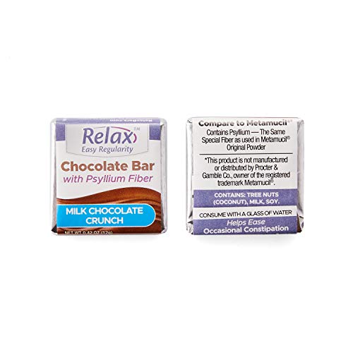 Healthy chocolate bars with psyllium
