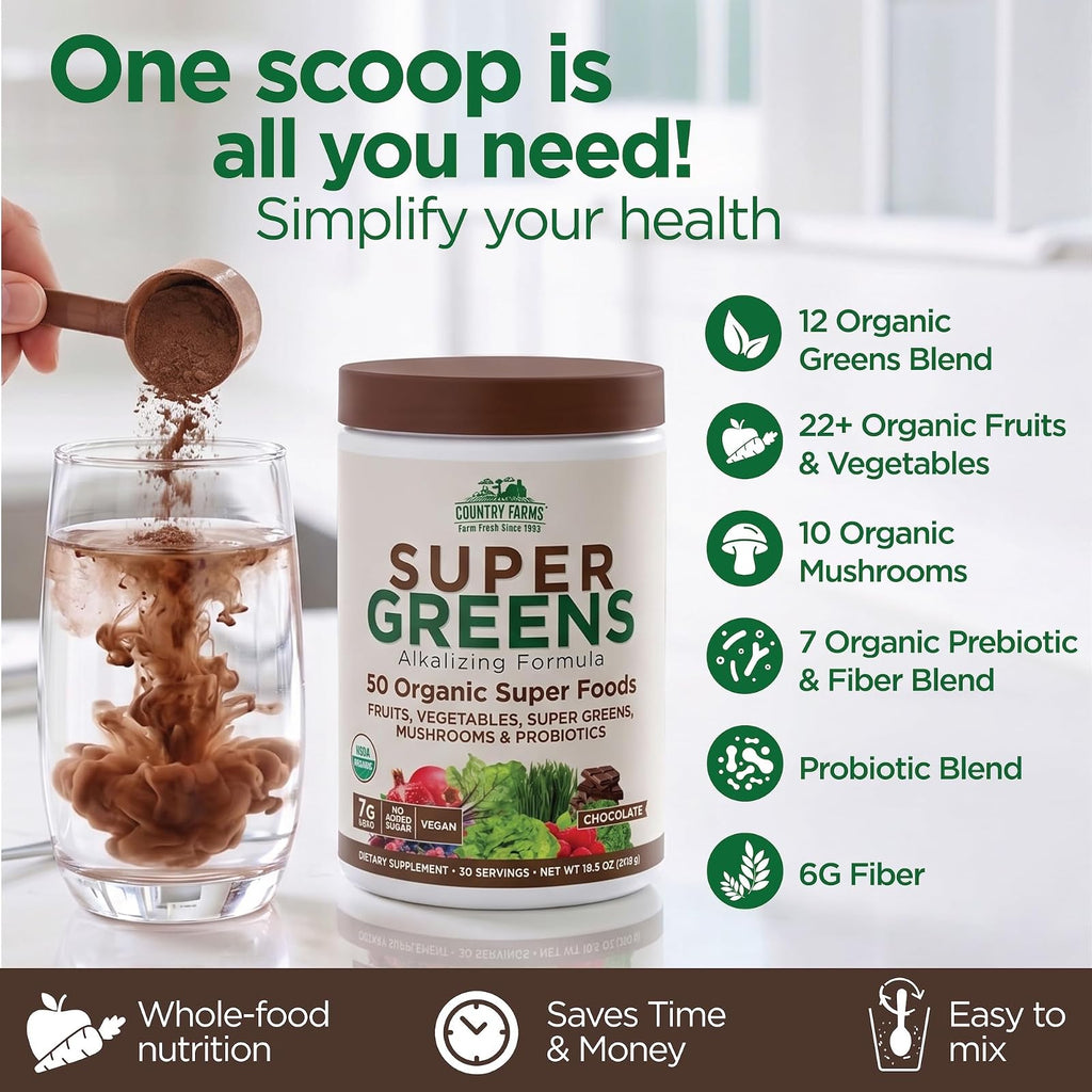 healthy chocolate powder supplement