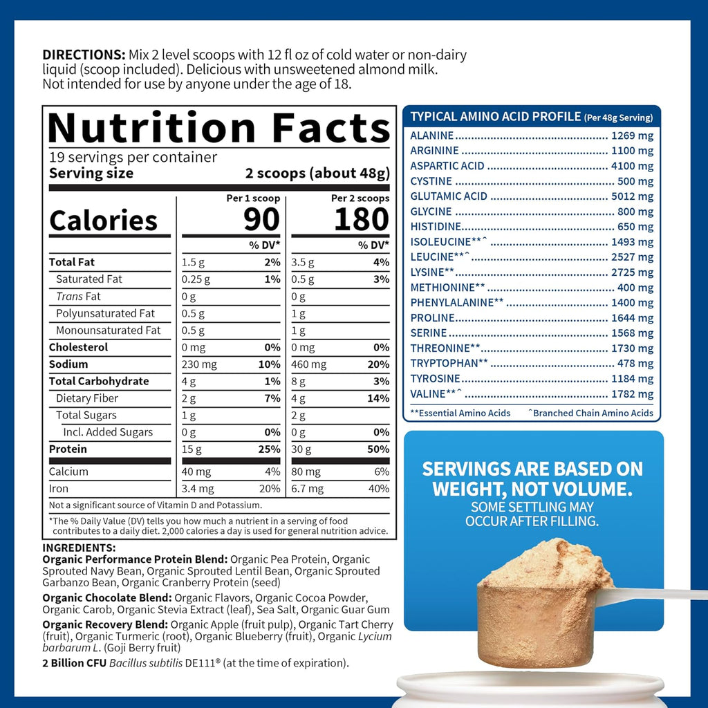 healthy chocolate protein supplement