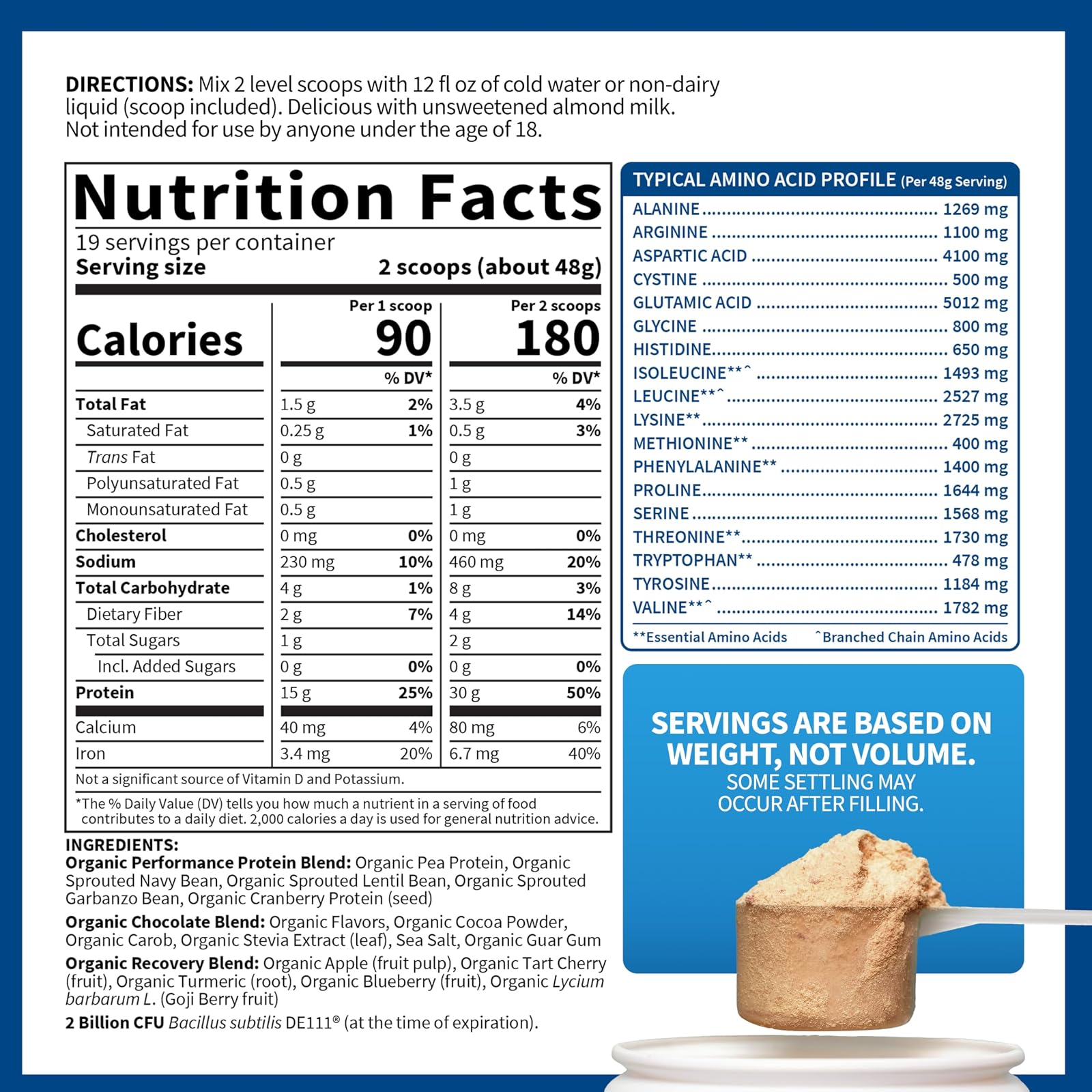 healthy chocolate protein supplement