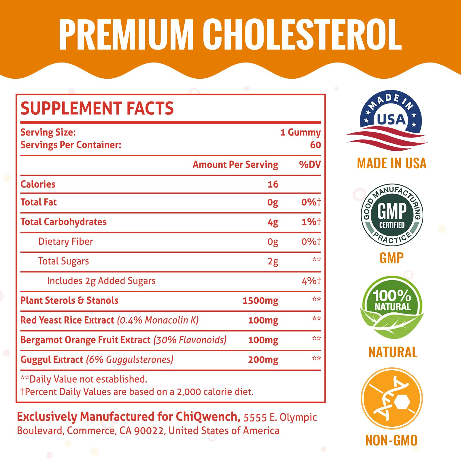 Healthy cholesterol support with gummies