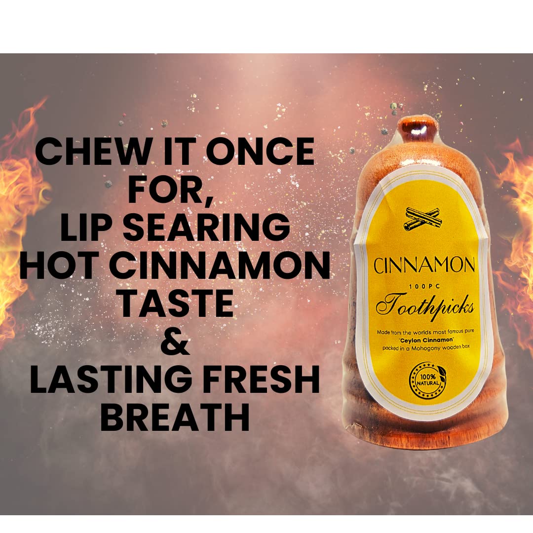 healthy cinnamon toothpicks for fresh breath